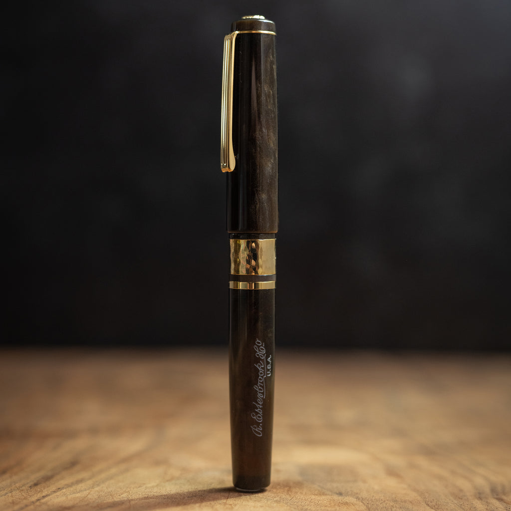 Esterbrook Model J Chatoyant Acrylics Fountain Pen in Pumpkin Latte wi ...