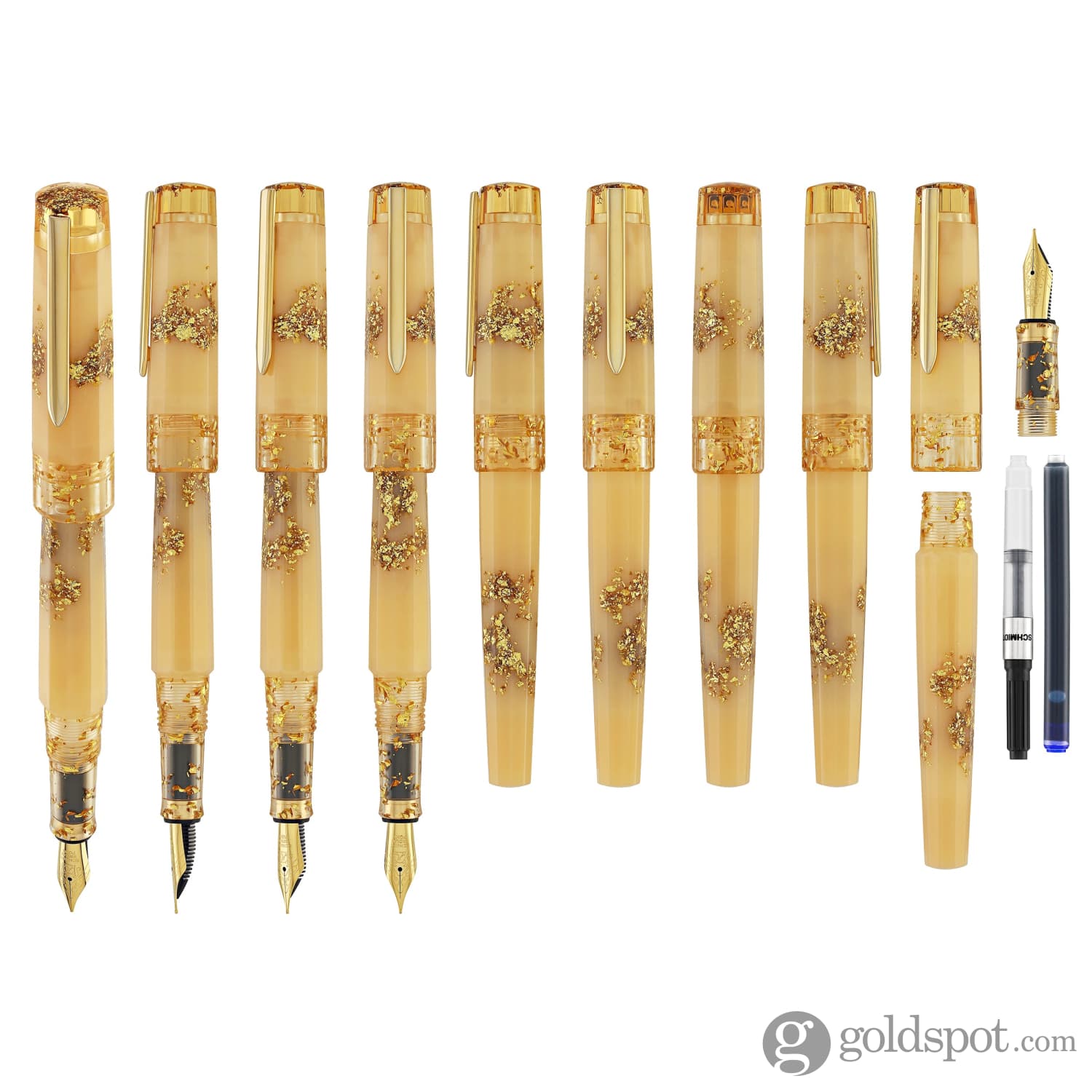 Benu Euphoria Fountain Pen in Golden Beach - Goldspot Pens