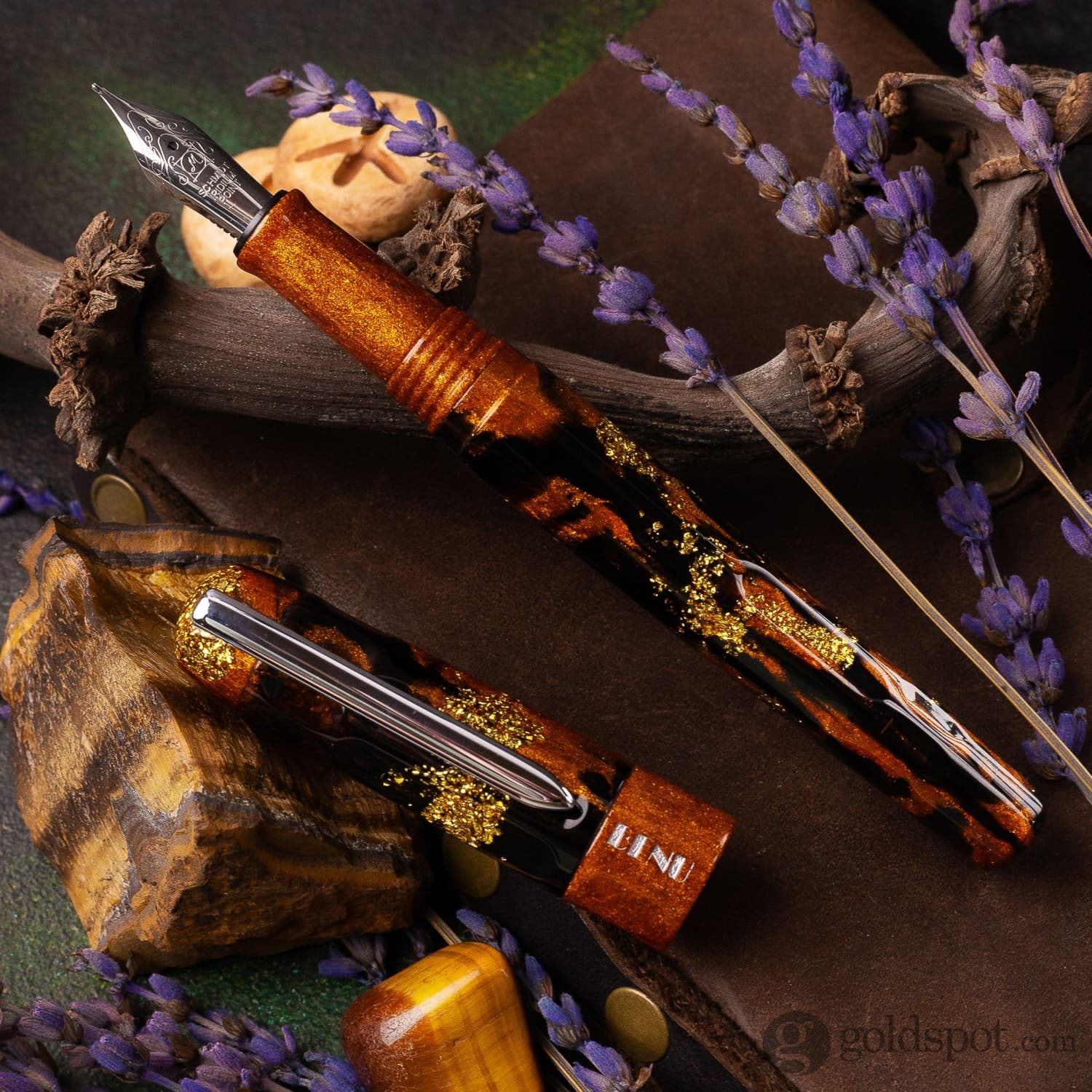 Benu Talisman Fountain Pen in Tiger's Eye - Goldspot Pens