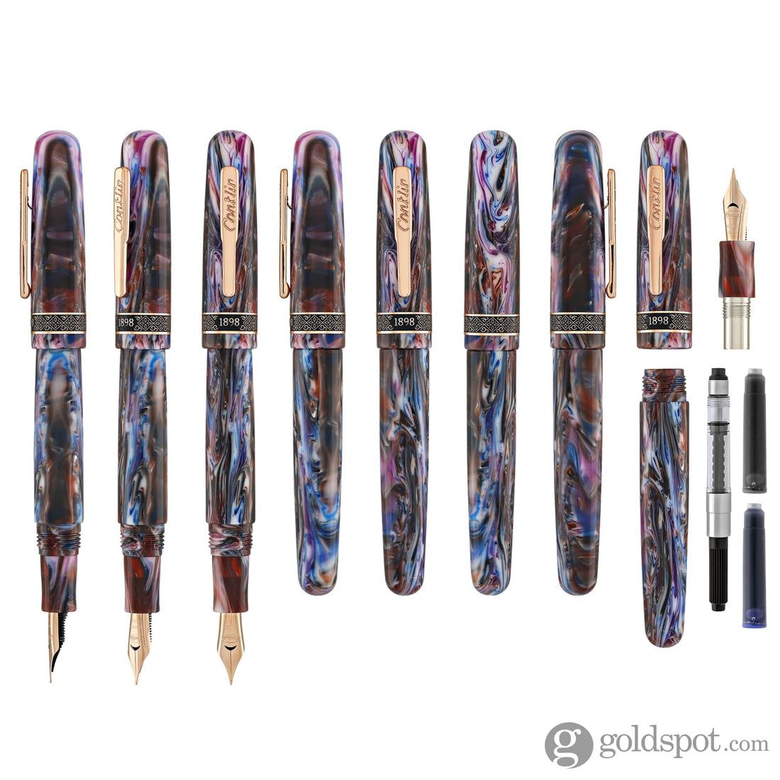 Conklin 1898 Fountain Pen in Misto Purple - Goldspot Pens