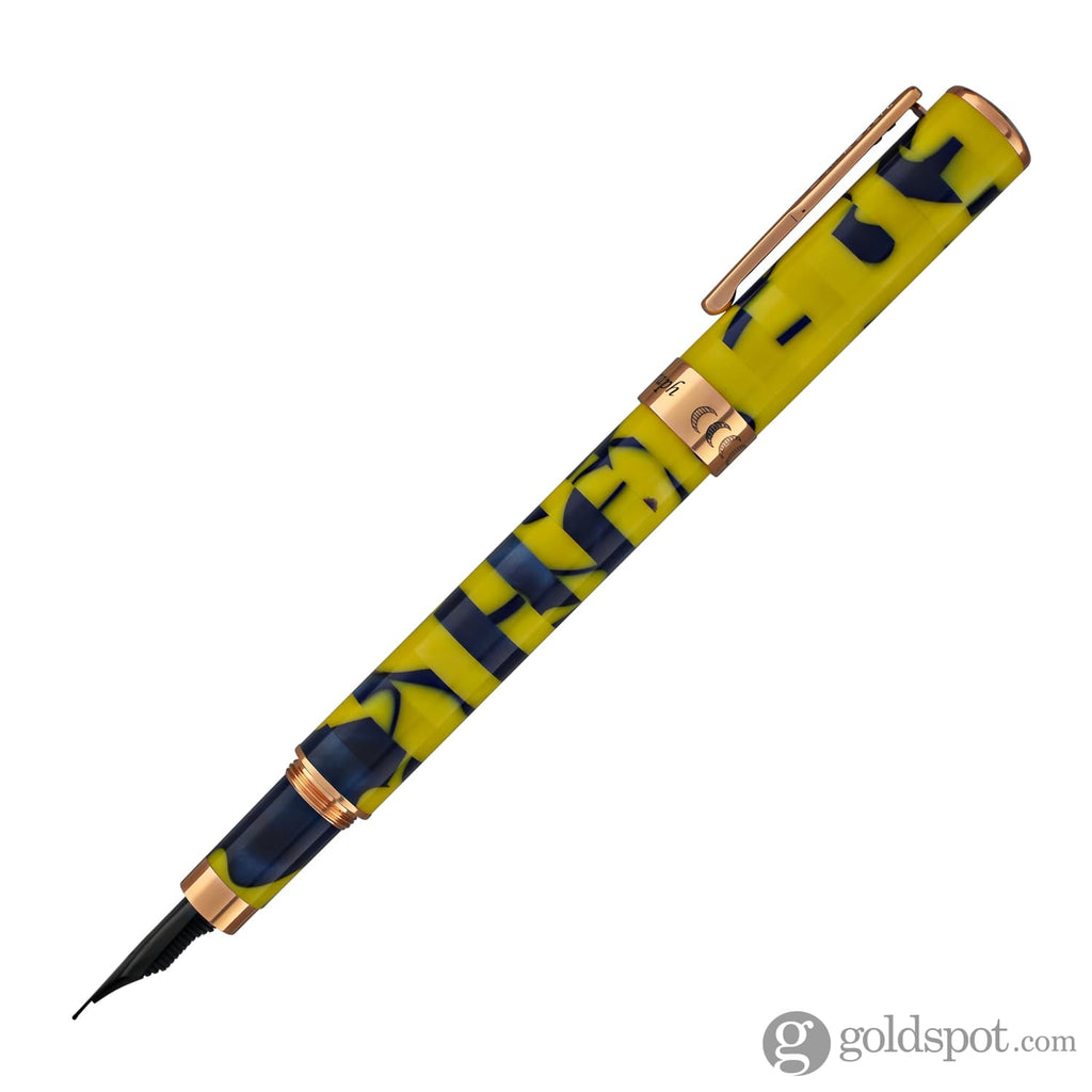 Conklin Stylograph Mosaic Fountain Pen in Yellow/Blue - Goldspot Pens