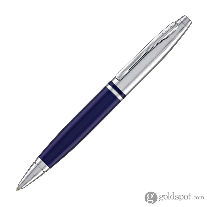 Cross Calais Ballpoint Pen in Blue with Chrome Trim - Goldspot Pens