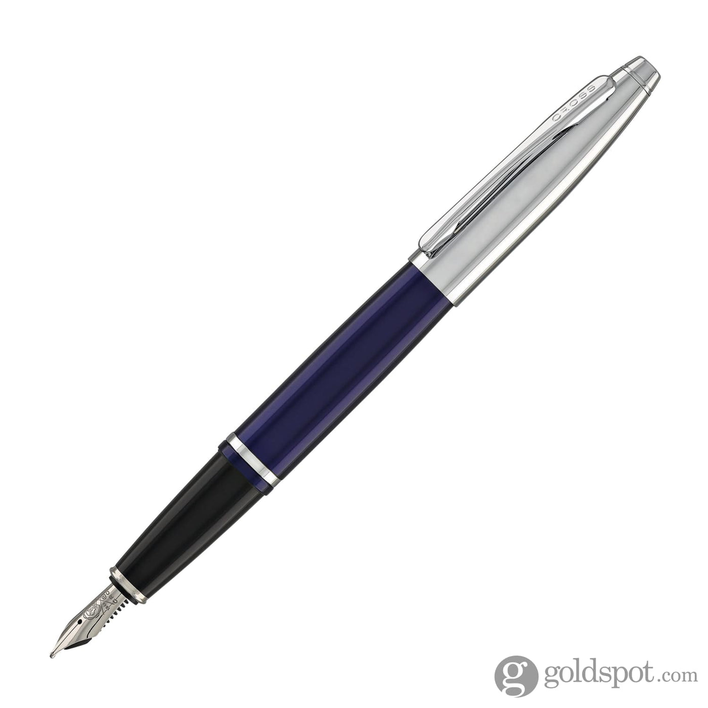 Cross Calais Fountain Pen in Blue Lacquer - Medium Point - Goldspot Pens