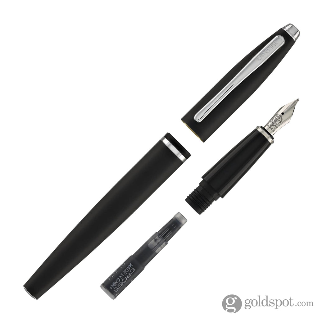 Cross Calais Fountain Pen in Matte Black - Medium Point - Goldspot Pens