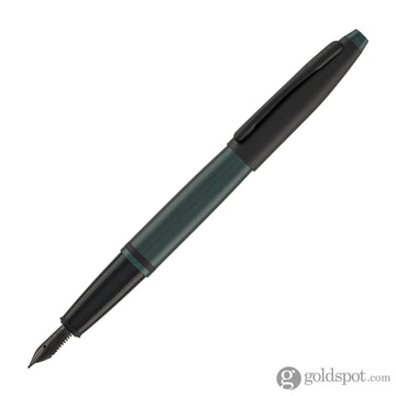 Cross Calais Fountain Pen in Matte Green Lacquer with Black Trim ...