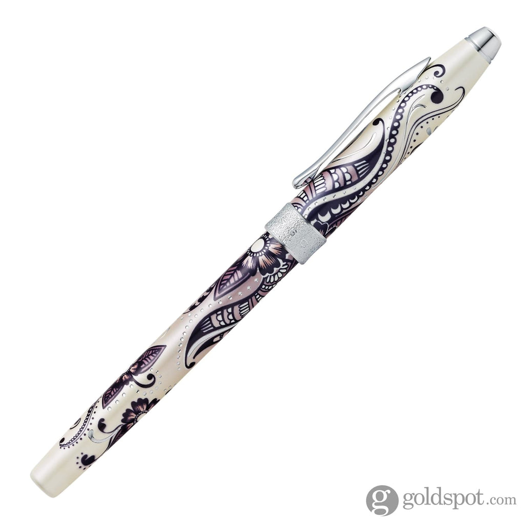 Cross Century II Botanica Fountain Pen in Black Primrose with Chrome T ...