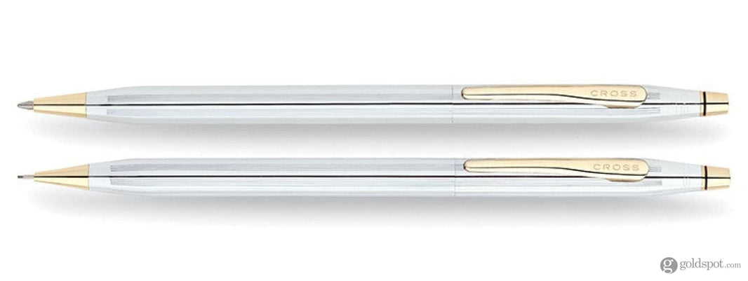 Cross Classic Century Medalist Pen & 0.7mm Pencil Set in Chrome with G ...