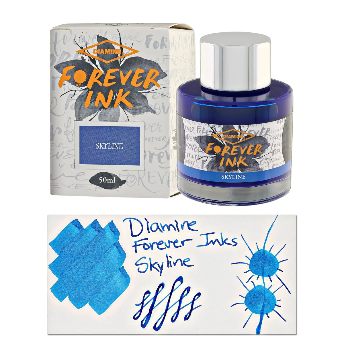 Diamine Forever Ink Bottled Ink in Skyline - 50 ml - Goldspot Pens