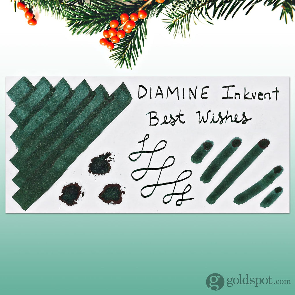 Diamine Inkvent Green Edition Chameleon & Sheen Bottled Ink in Best Wi ...