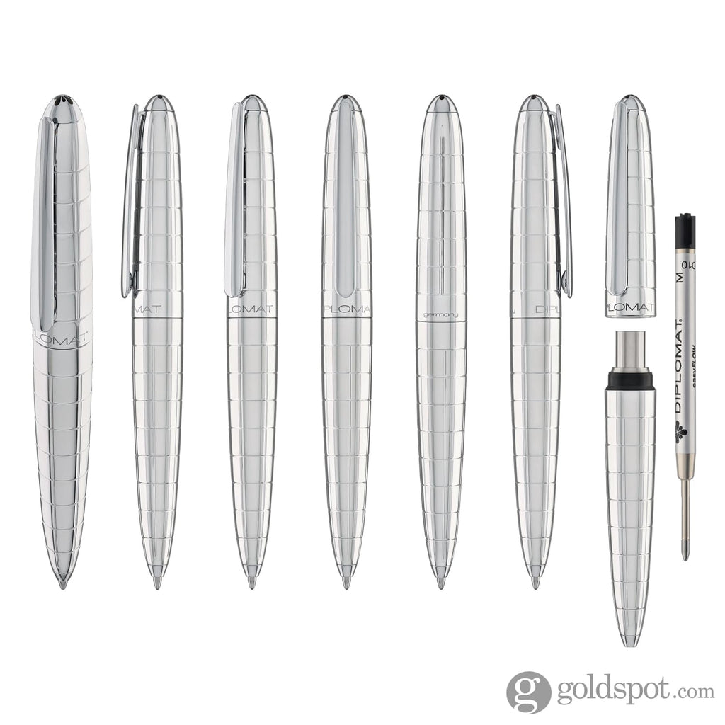 Diplomat Aero Ballpoint Pen in Rhomb - Goldspot Pens