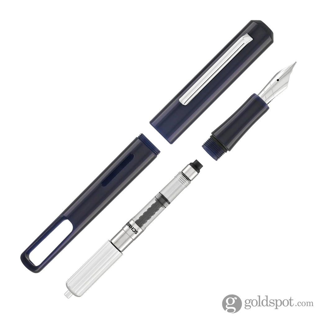 Endless Captiva Fountain Pen in Deep Ocean Chrome - Goldspot Pens