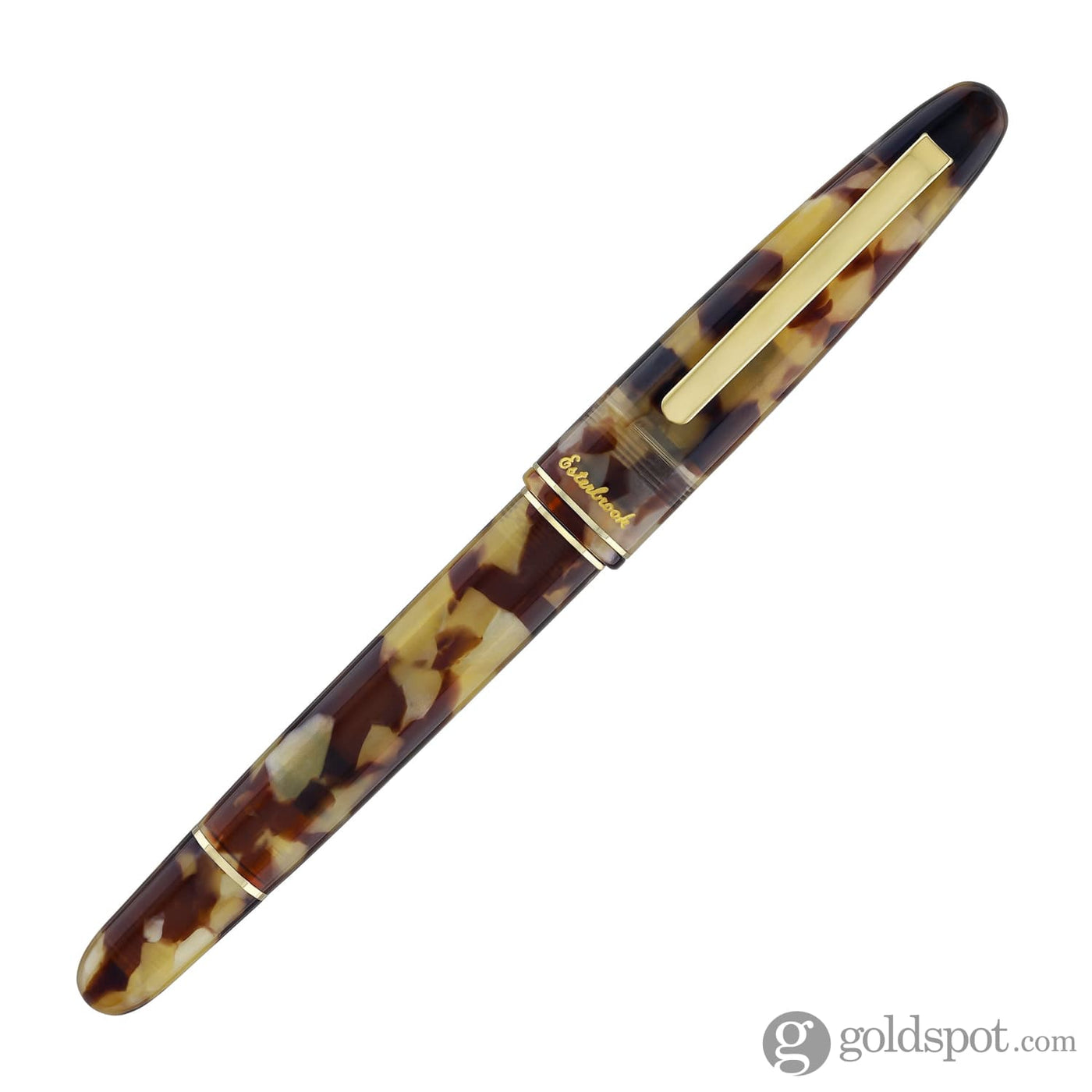 Esterbrook Estie Button Fill Fountain Pen in Tortoise - Goldspot Pens