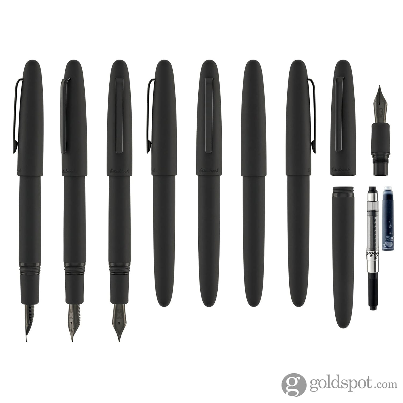 Esterbrook Estie Regular Fountain Pen Raven with Black Trim - Goldspot Pens
