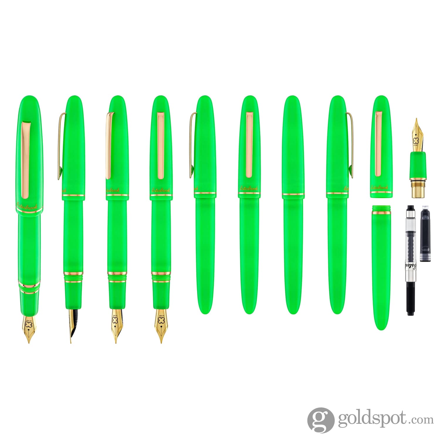 Esterbrook Funky Town Estie Fountain Pen in Green - Goldspot Pens