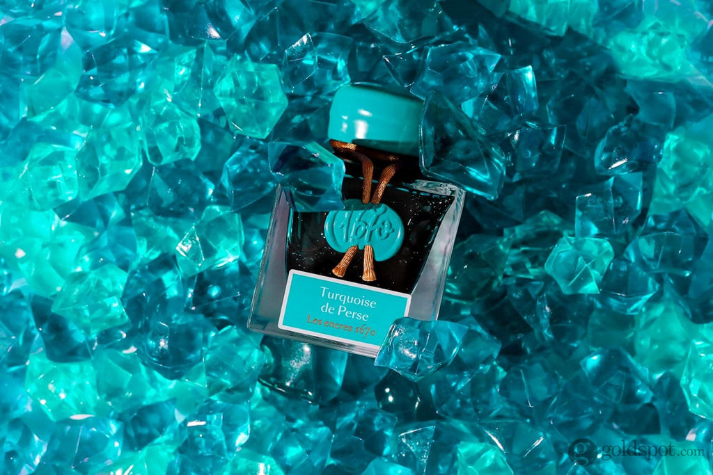 J. Herbin 1670 Turquoise de Perse Bottled Ink - 50 mL - Goldspot Pens