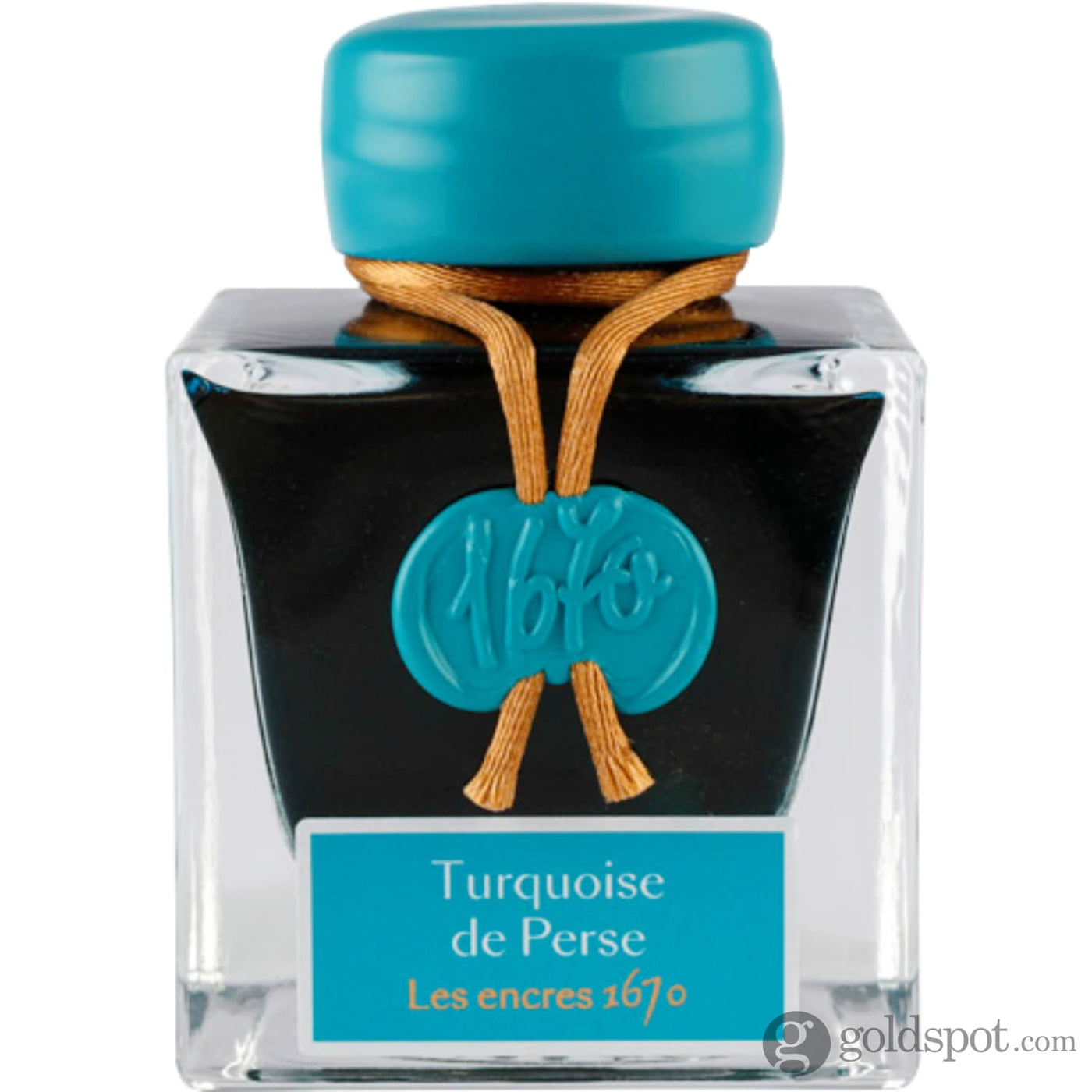 J. Herbin 1670 Turquoise de Perse Bottled Ink - 50 mL - Goldspot Pens