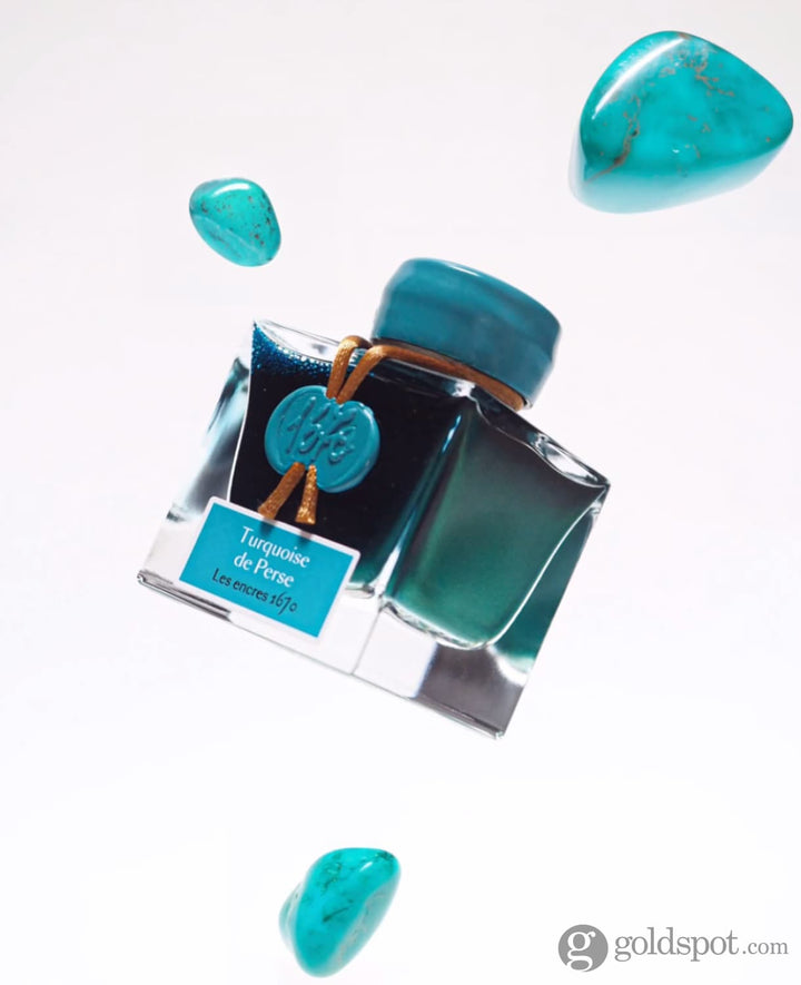 J. Herbin 1670 Turquoise de Perse Bottled Ink - 50 mL - Goldspot Pens