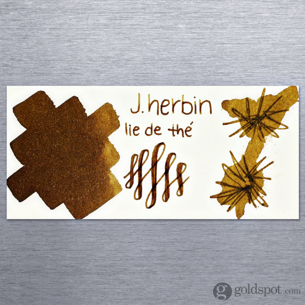 J. Herbin Lie de Thé (Brown Tea) Bottled Fountain Pen Ink and Cartidge ...