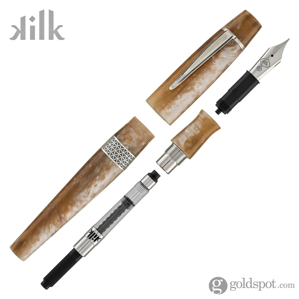 Kilk Orient Fountain Pen in Dark Biege - Goldspot Pens