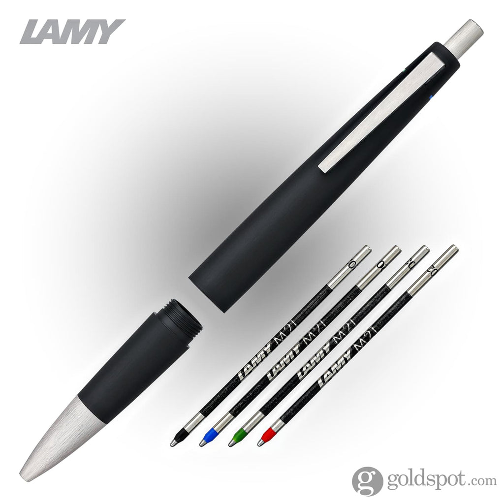 Lamy 2000 Ballpoint in 4 Color with Brushed Stainless Steel Clip ...