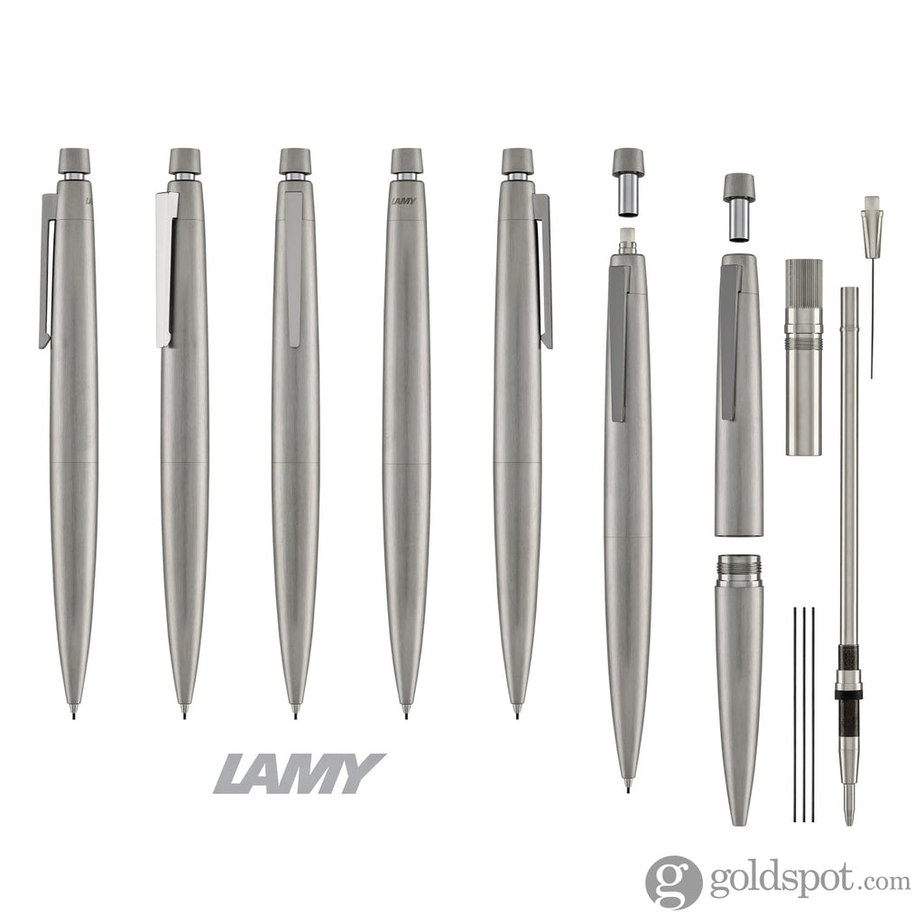 Lamy 2000 Mechanical Pencil in Brushed Stainless Steel - 0.7mm ...