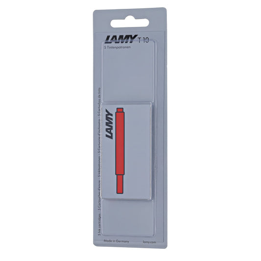 Lamy Fountain Ink Cartridges in Red - Pack of 5 - Goldspot Pens