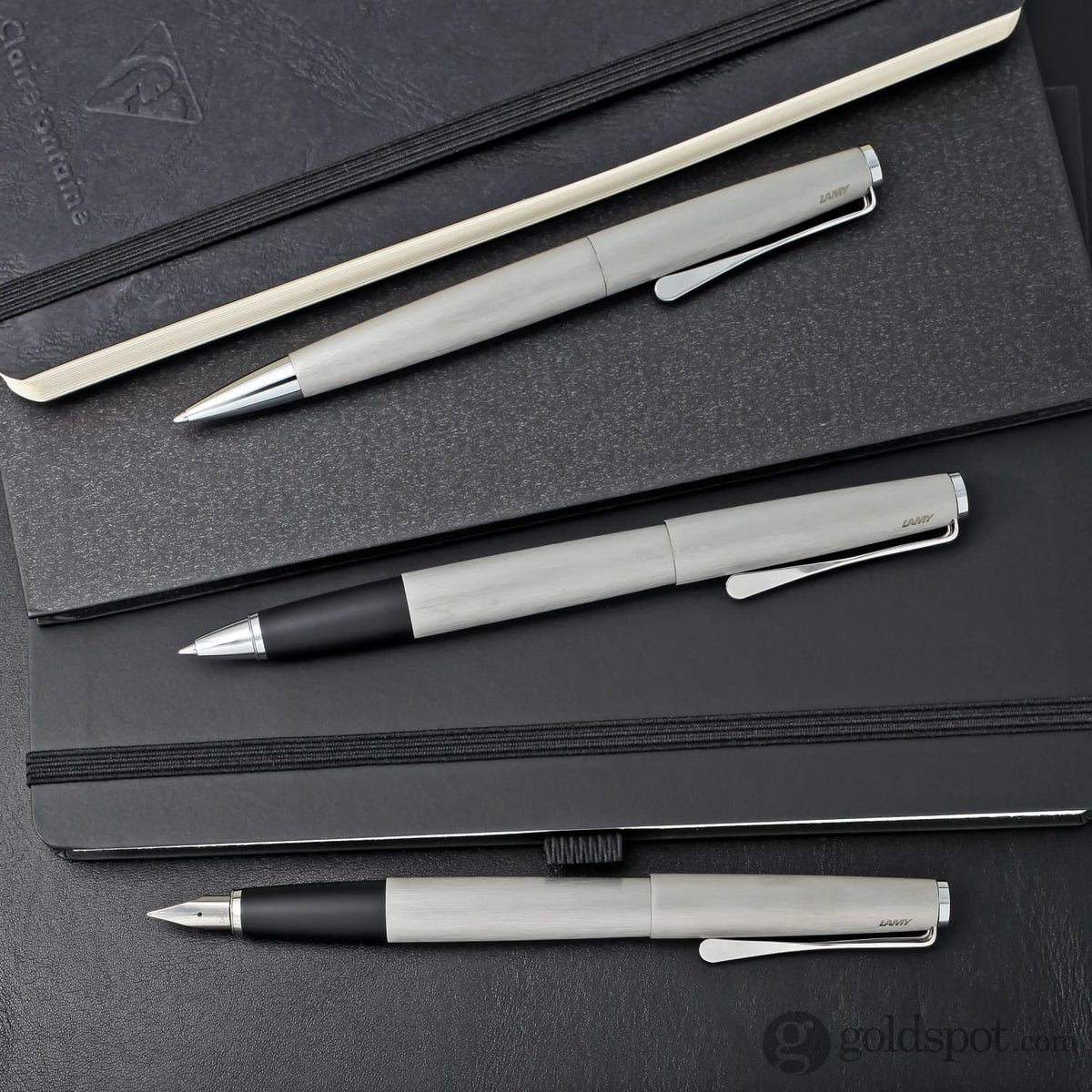 Lamy Studio Ballpoint Pen in Stainless Steel - Goldspot Pens