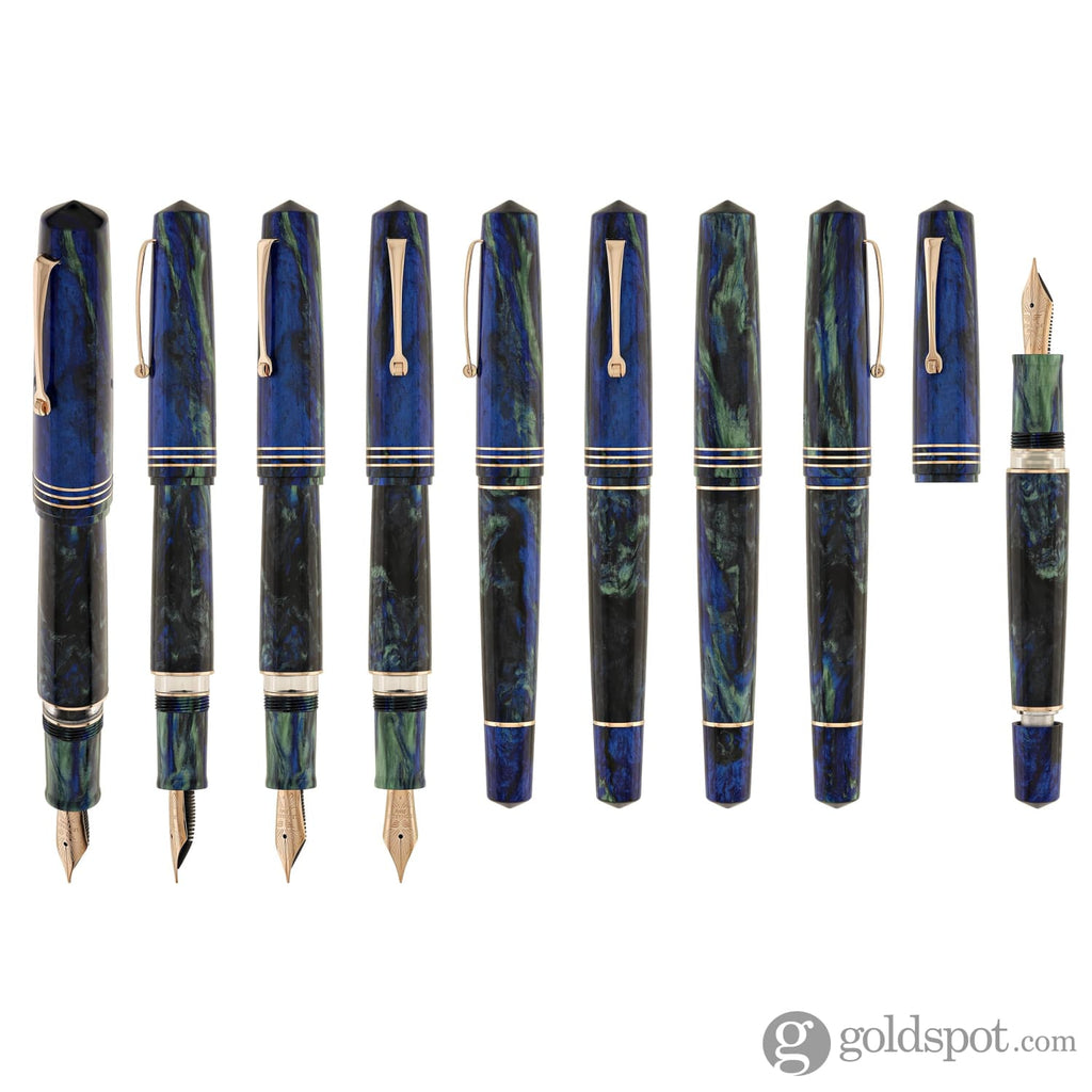 Leonardo Momento Zero Grande 2.0 Fountain Pen in Fiordaliso Blue with ...
