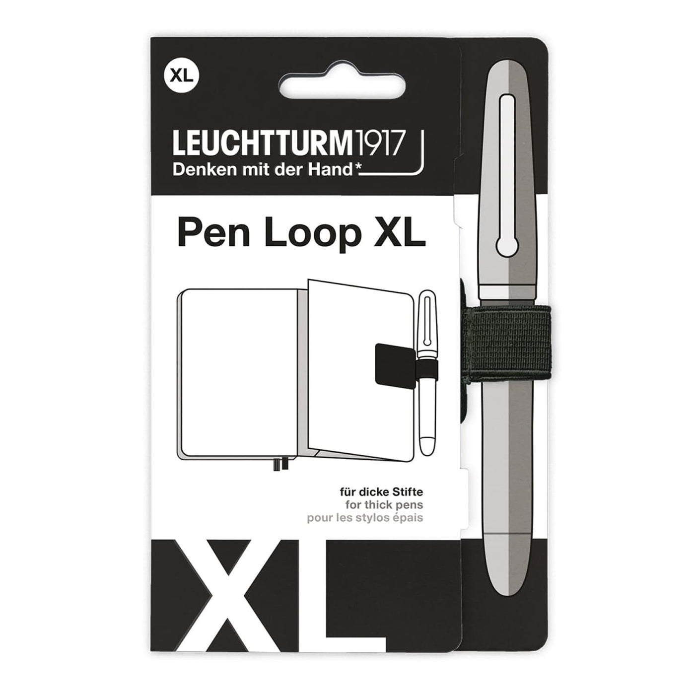 Leuchtturm 1917 Pen Loop XL in Black - Goldspot Pens