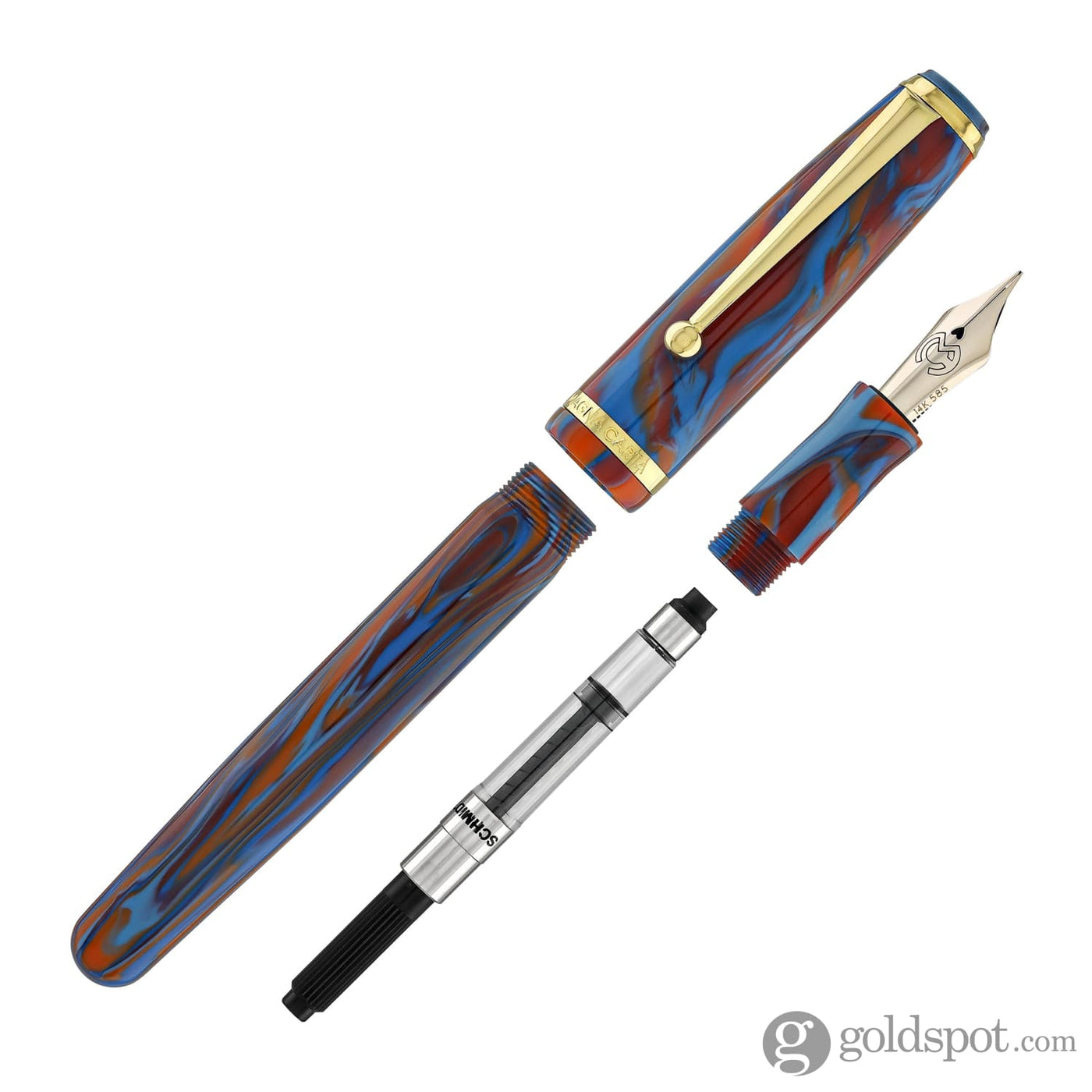 Magna Carta MAG 650 Fountain Pen in Golden Gate - 14kt Gold Flex Nib ...