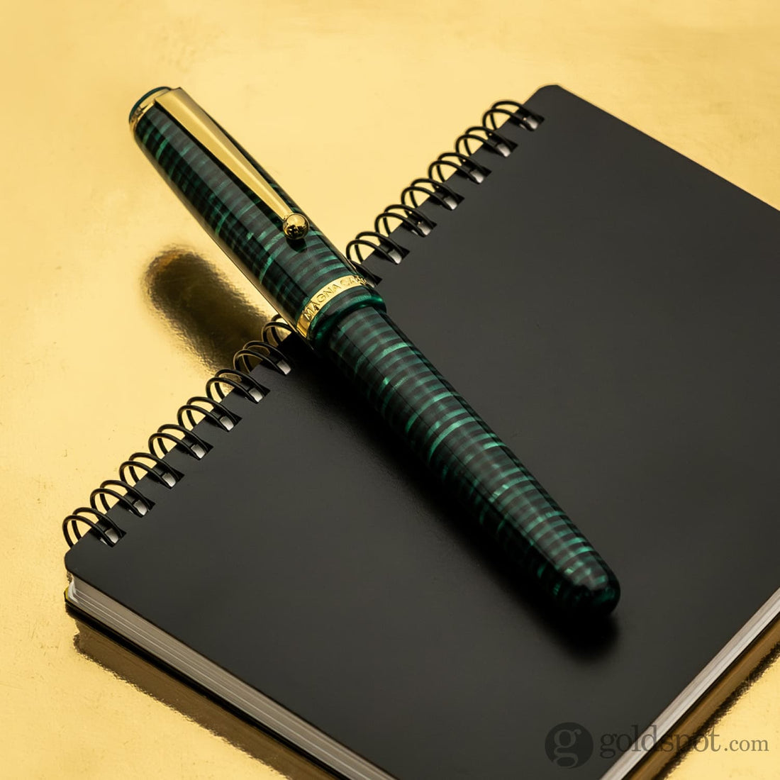 Magna Carta MAG 650 Fountain Pen in Malachite - 14kt Gold Flex Nib ...