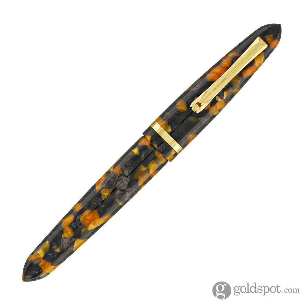 Montegrappa Venetia Fountain Pen in Havana Amber - Goldspot Pens