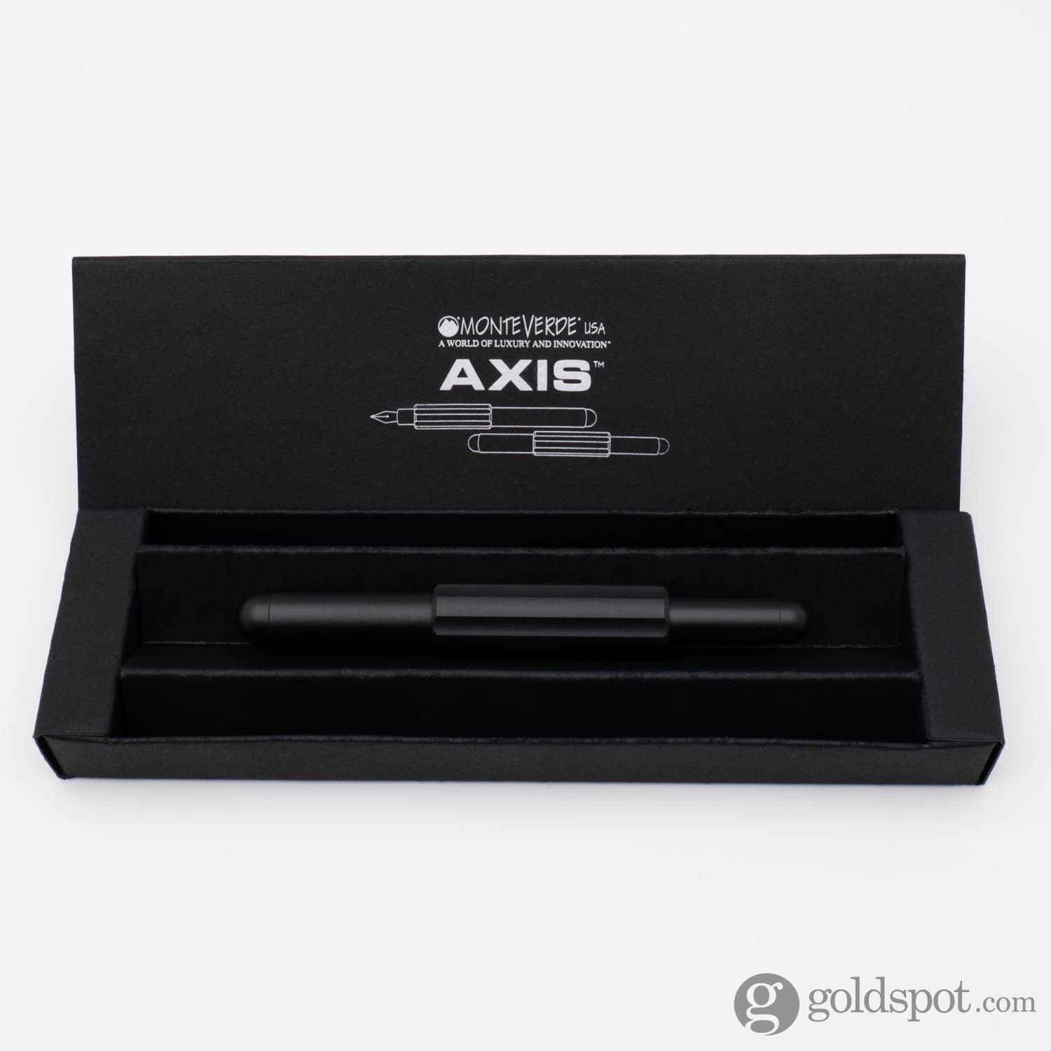 Monteverde Axis Fountain Pen in Black - Goldspot Pens