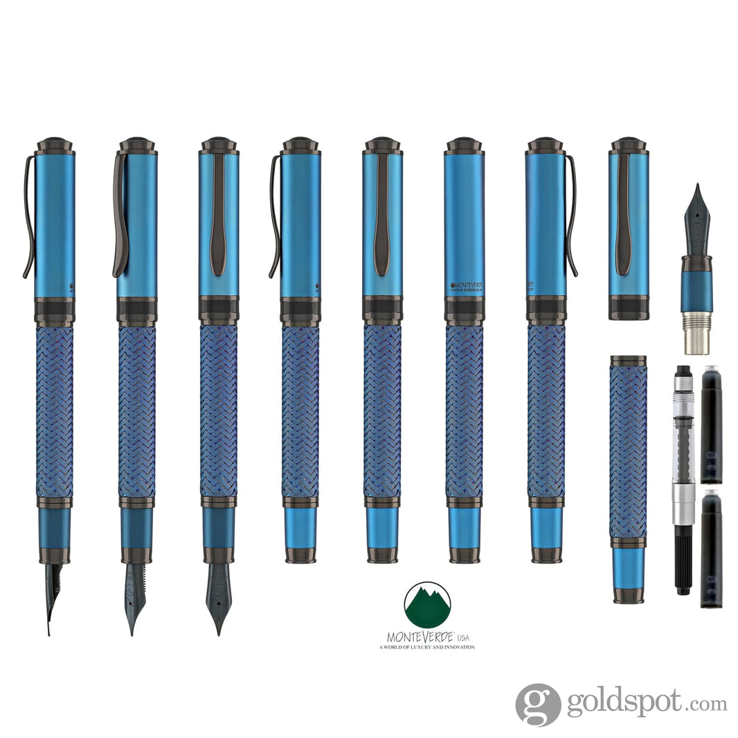 Monteverde Innova Formula M Fountain Pen in Blue - Goldspot Pens