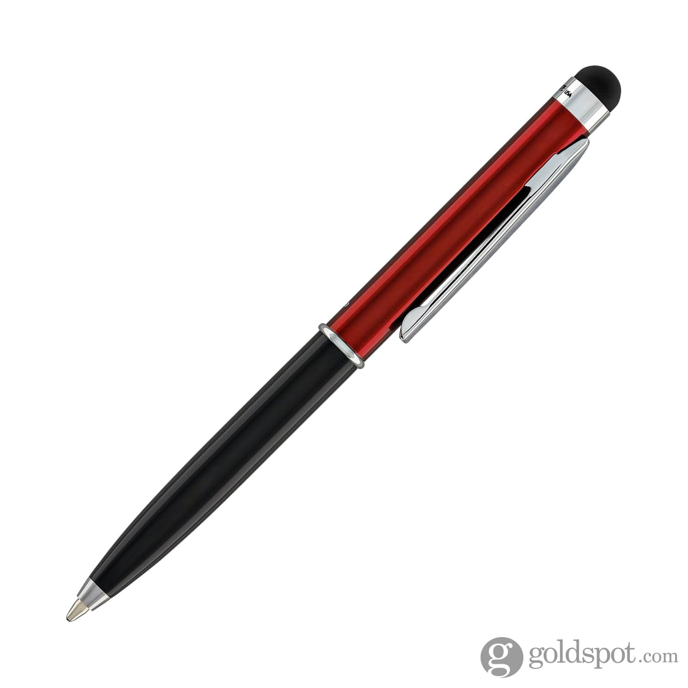 Monteverde Poquito Stylus Ballpoint Pen in Red & Black with Chrome Tri ...