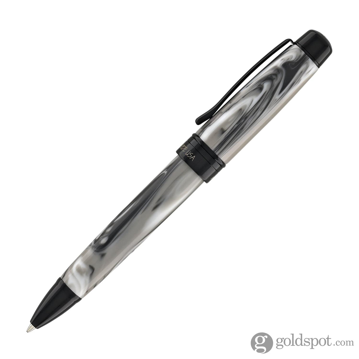 Monteverde Prima Ballpoint Pen in Grey Swirl - Goldspot Pens