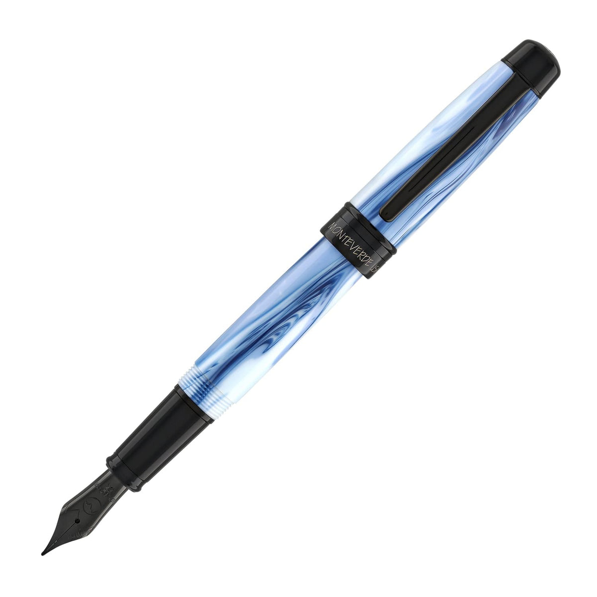 Monteverde Prima Fountain Pen in Blue Swirl - Goldspot Pens