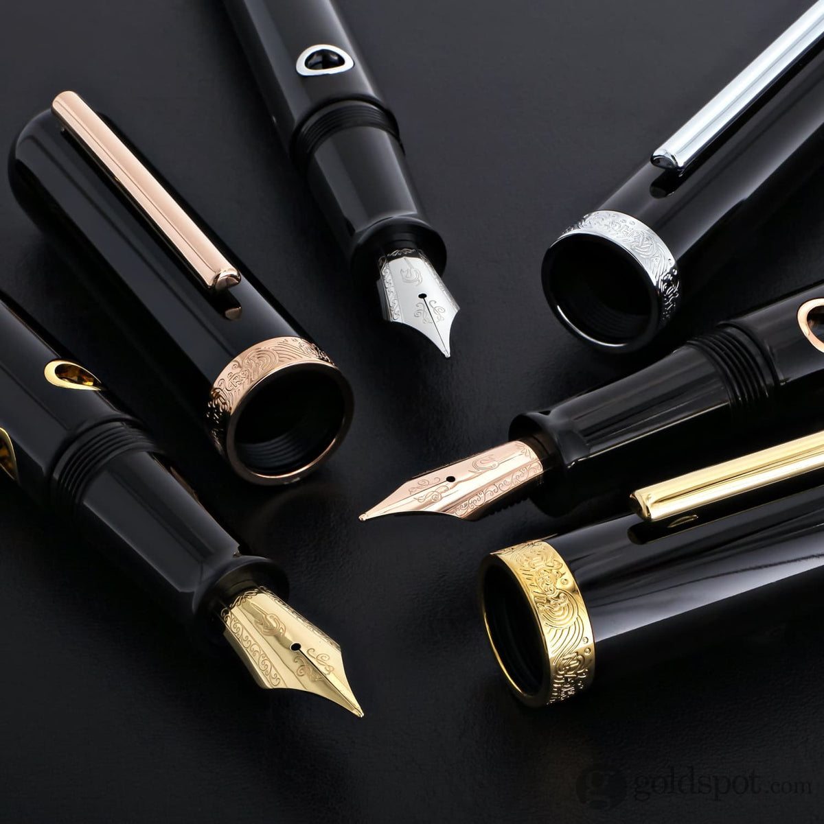 Nahvalur Nautilus Fountain Pen in Cephalopod with Gold Trim - Goldspot Pens