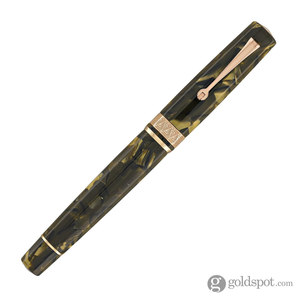 Omas Paragon Fountain Pen in Saft Green with Rose Gold Trim - Goldspot Pens