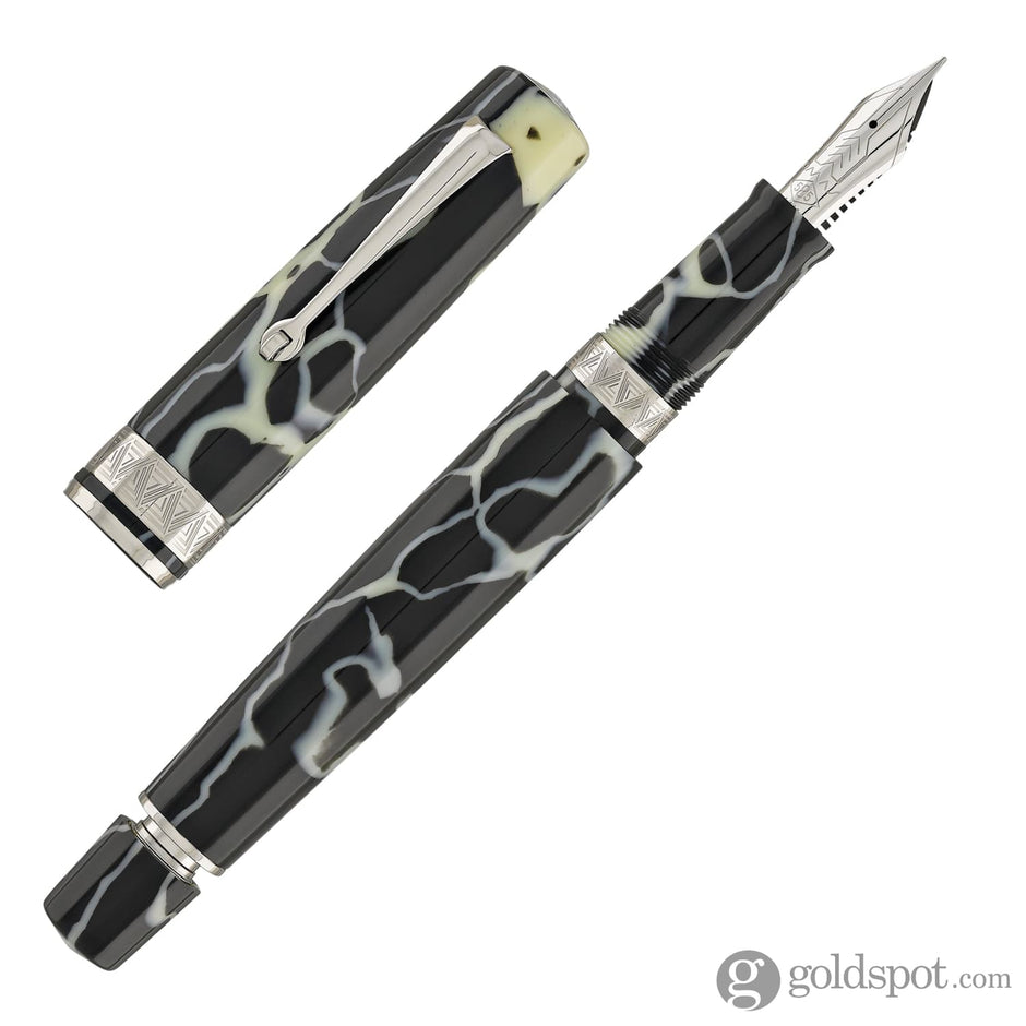 Omas Paragon Fountain Pen in Wild with Silver Trim - Goldspot Pens