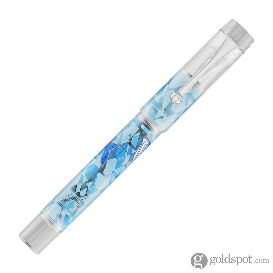 Opus 88 Demonstrator Fountain Pen in Blue Whale - Goldspot Pens