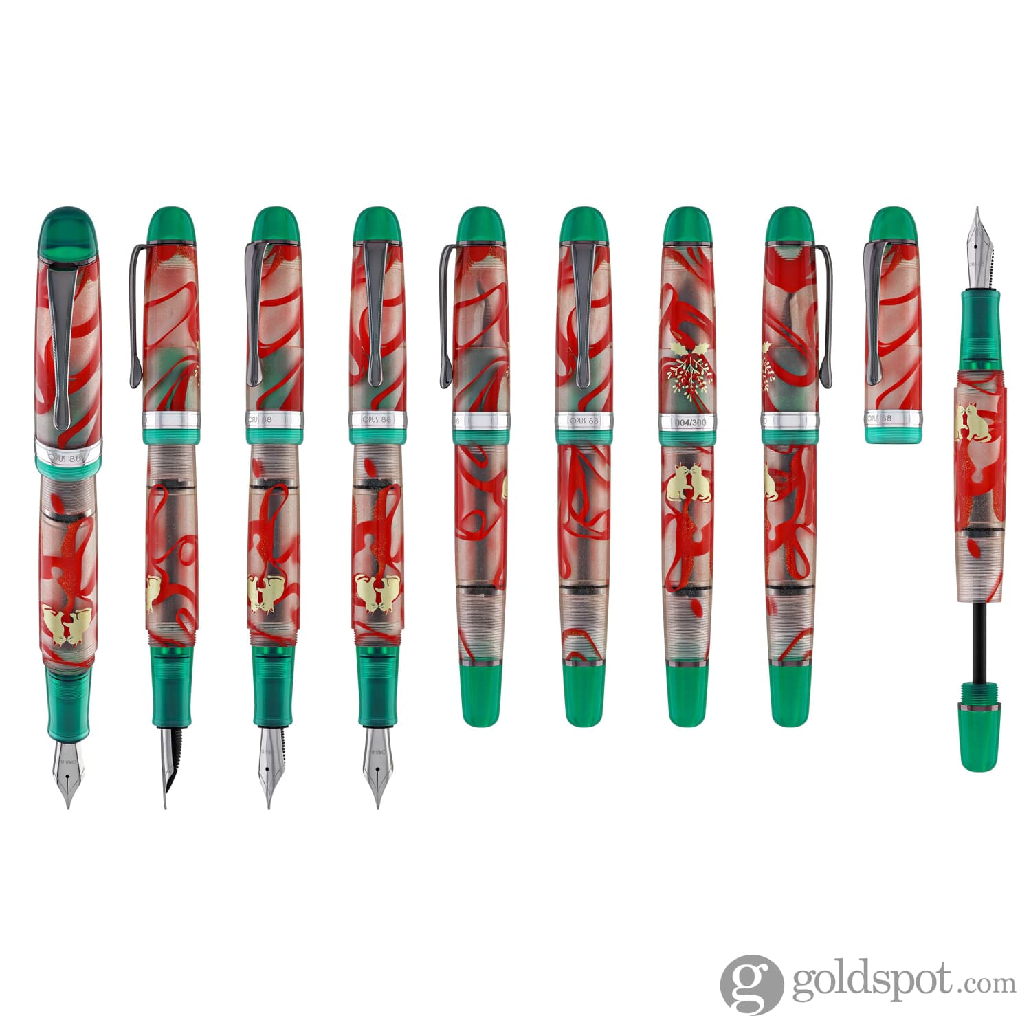 Opus 88 Jazz Fountain Pen in Under the Mistletoe - Limited Edition ...