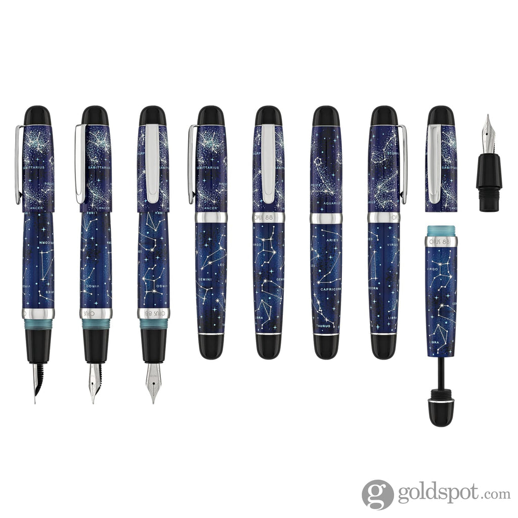 Opus 88 Mini Fountain Pen in Celestial Zodiac - Goldspot Pens