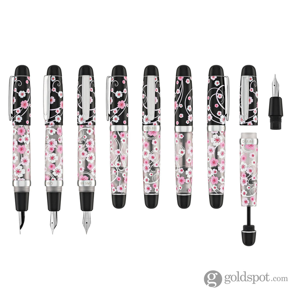 Opus 88 Mini Fountain Pen in Sakura Cherry Blossoms - Goldspot Pens