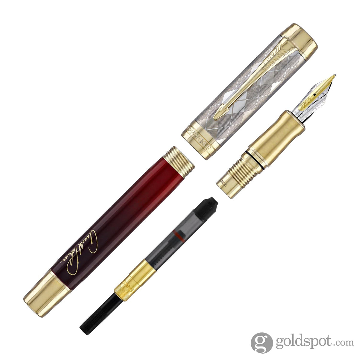 Parker Duofold Arnold Palmer Signature Fountain Pen with Gold Trim ...