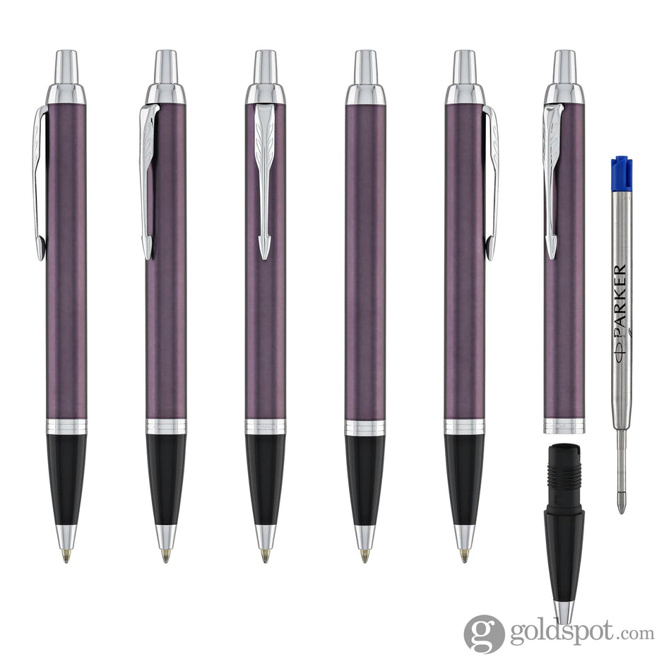 Parker IM Ballpoint Pen in Light Purple with Chrome Trim - Goldspot Pens