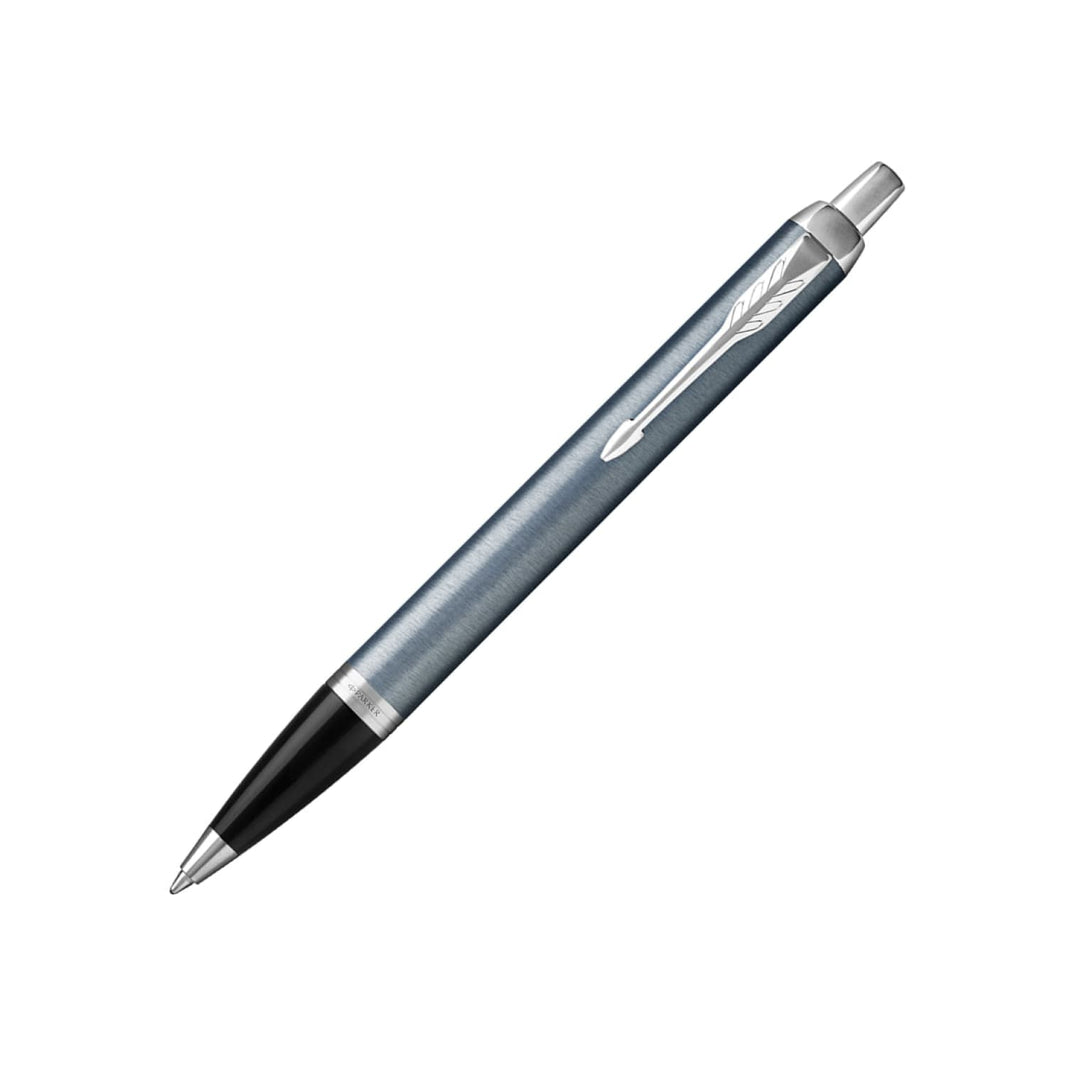 Parker IM Core Ballpoint Pen in Light Blue Grey with Chrome Trim ...