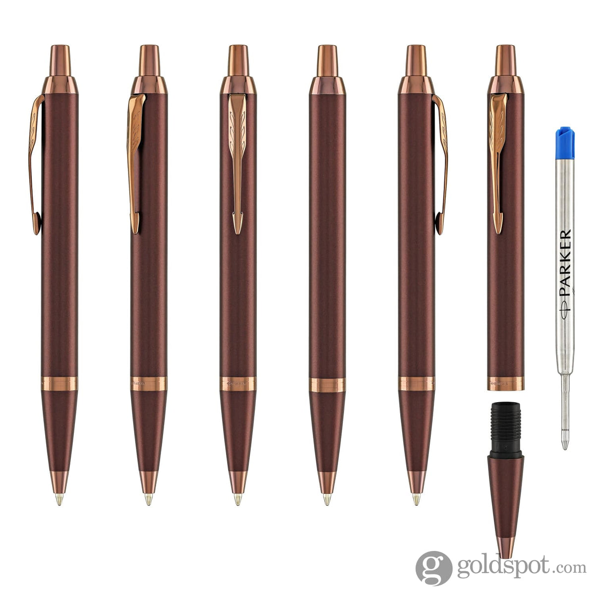 Parker IM Monochrome Ballpoint Pen in Burgundy - Goldspot Pens