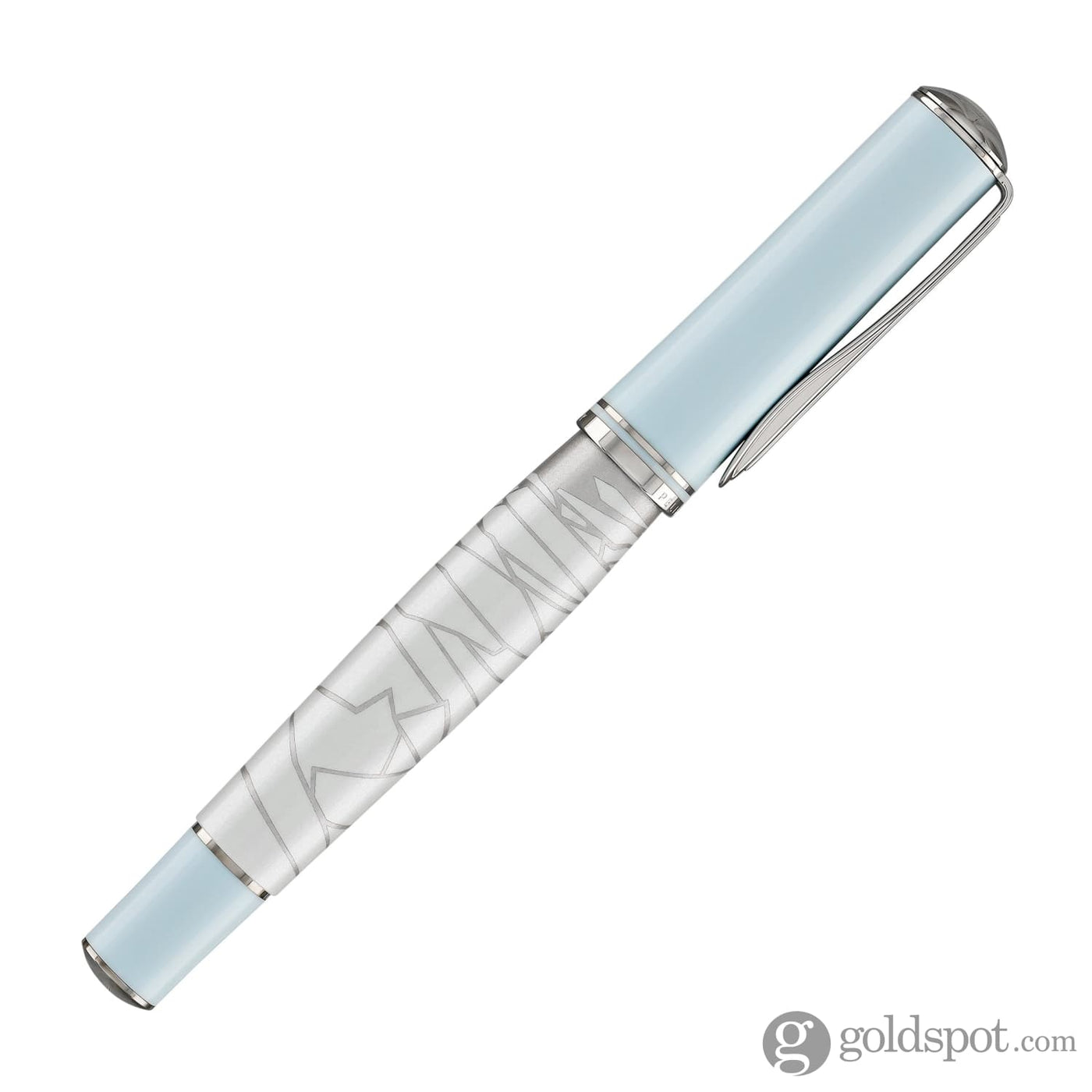 Pelikan Rollerball Pen Eternal Ice in Light Blue & White with Palladiu ...