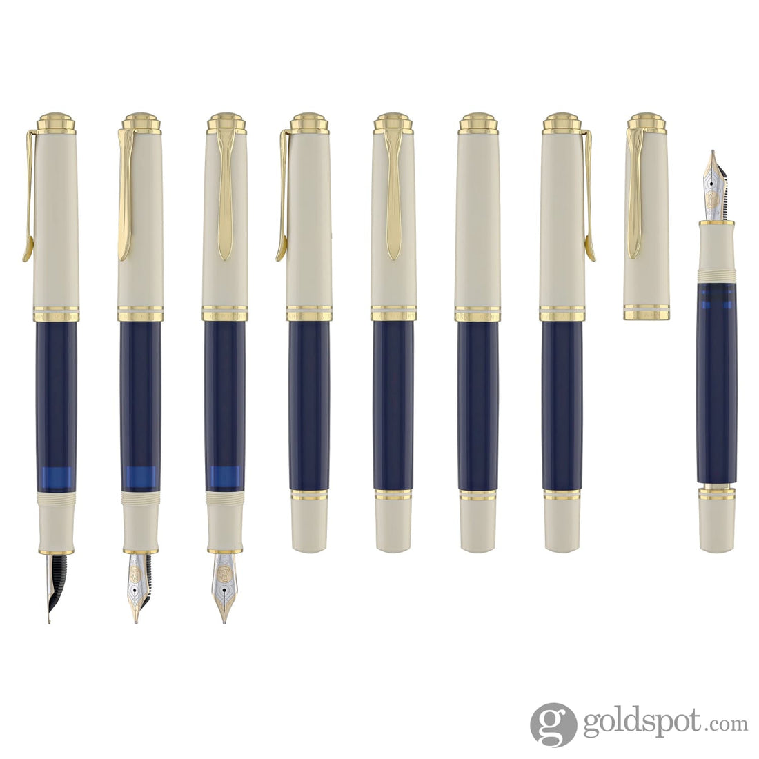 Pelikan Souveran 800 Fountain Pen in Cream Blue - Special Edition ...